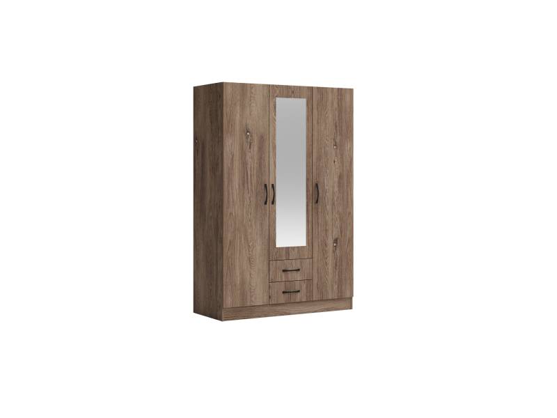 Трикрилен гардероб Аполо 11 - Топ Цени | Мебели Онлайн Orhideamebel.com